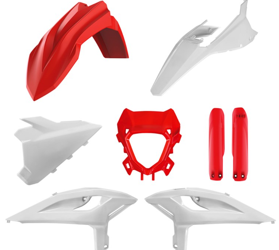 BOX KIT INC FORK GUARDS BETA 125-480RR/X-PRO 25-26. CLICK FOR COLOUT O ...